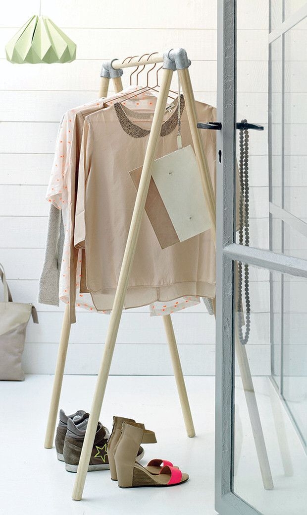40 Easy And Practical Clothing Racks For Casual Décor Ideas