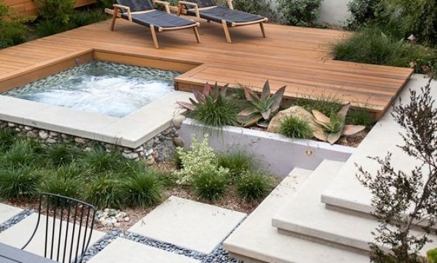 42 Attractive Sunken Ideas For Backyard Landscape | ZYHOMY