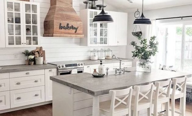 40 Pretty Farmhouse Kitchen Decoration Ideas