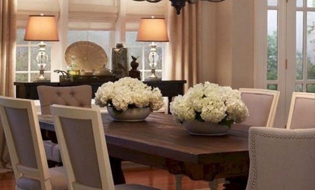 46 Wonderful French Country Dining Room Table Decor Ideas | ZYHOMY