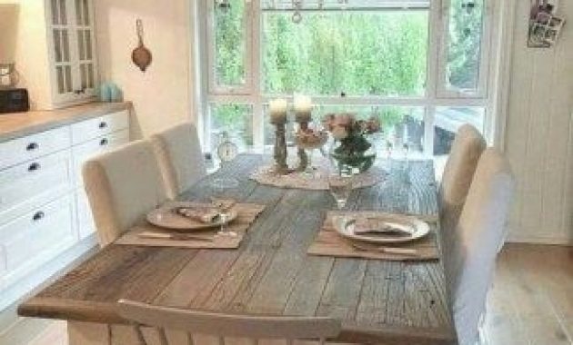 46 Wonderful French Country Dining Room Table Decor Ideas | ZYHOMY