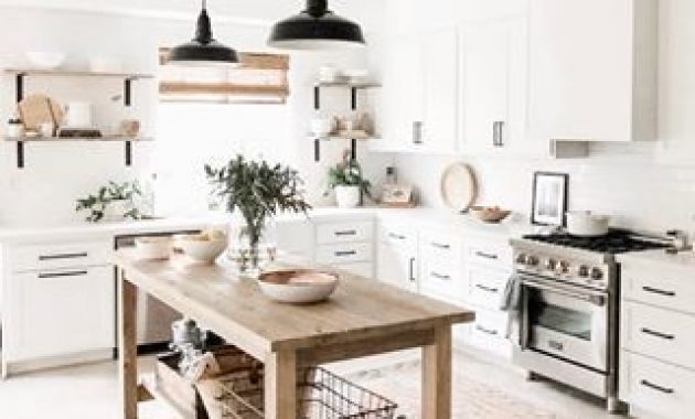 42 Popular Farmhouse Kitchen Art Ideas To Scale Up Your Kitchen – ZYHOMY