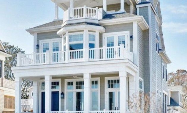 46 Wonderful Beach House Exterior Color Ideas